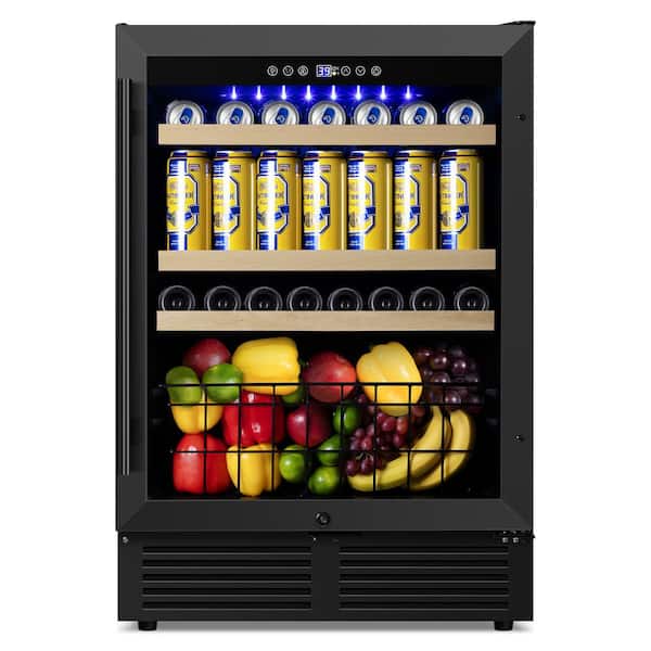 Nipus 23.4 in. Single Zone 225 Plus Cans Beverage Cooler Reversible ...