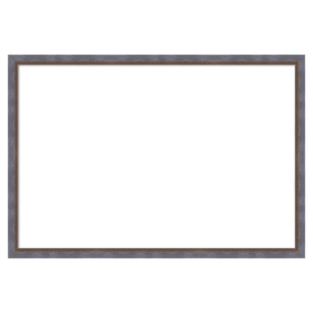 Amanti Art 2-Tone Blue Copper 38 in. x 26 in. Wood Framed Dry Erase ...