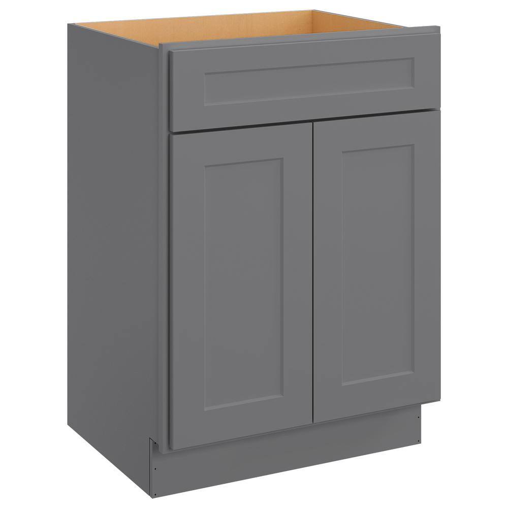 HOMEIBRO 24-in W X 21-in D X 34.5-in H in Shaker Grey Plywood Ready to ...
