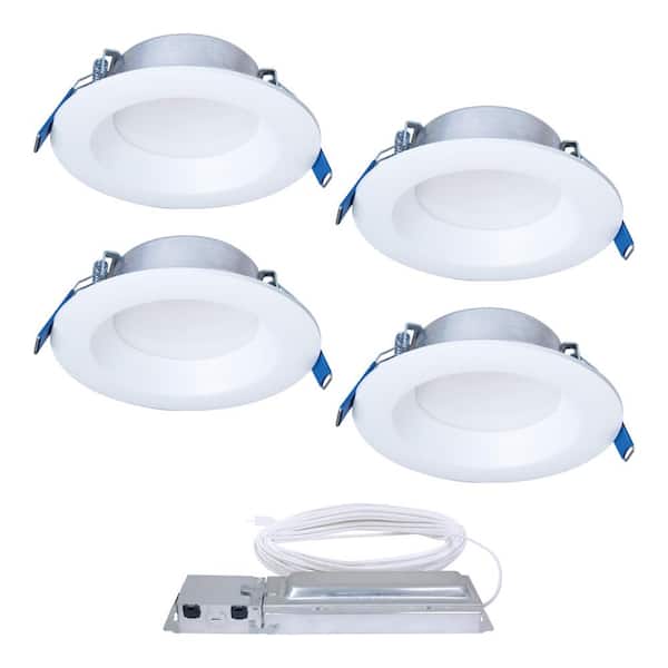 HALO QuickLink Low Voltage, 4 in. Selectable CCT 2700-5000K, 600 Lumens ...