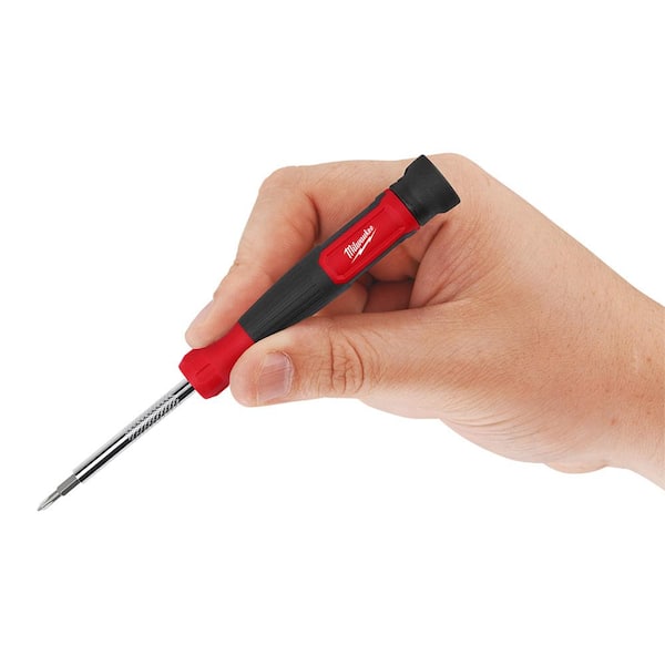 Milwaukee 4-in-1 Precision Multi-Bit Screwdriver 48-22-2930 - The Home ...