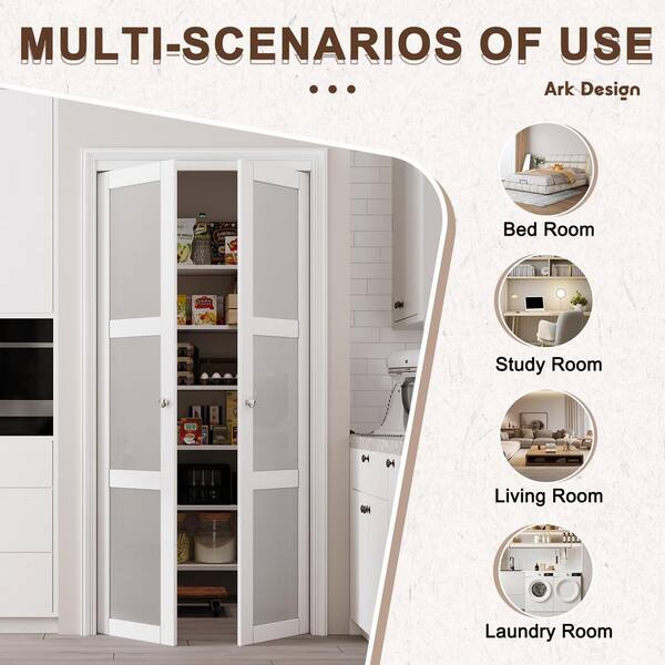 Tri Fold Doors Laundry Euro 3 Lite Bifold Door Renin Bifold Closet