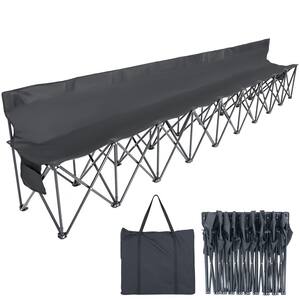 Trademark Innovations Portable 8-Seater Folding Team Sports Sideline ...