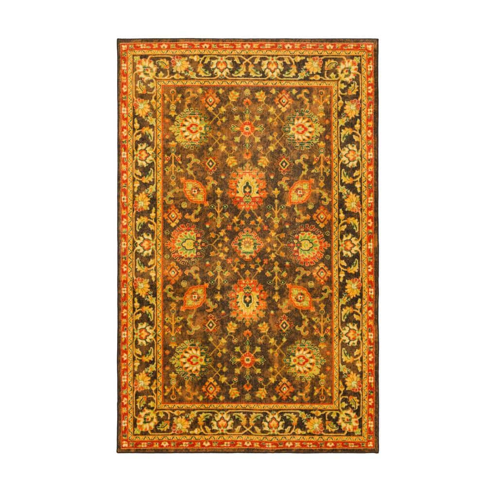Mohawk Home Macon Earth 9 ft. x 12 ft. Oriental Area Rug 149480 - The ...
