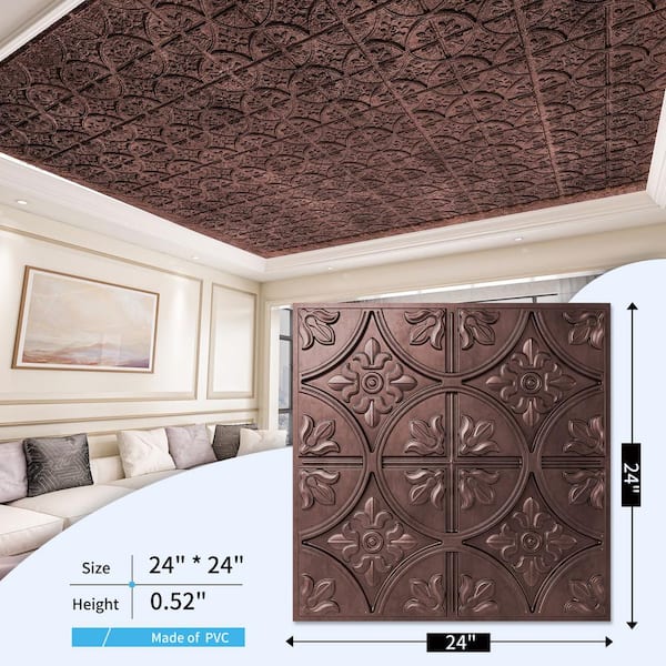 Faux Bronze Ceiling Tiles