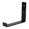Crates & Pallet 8 in. Black J Steel Shelf Bracket 69120 - The Home Depot