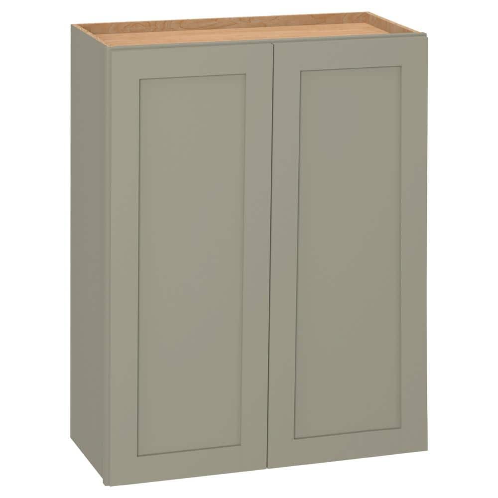 Hampton Bay Westfield Dusk Gray Shaker Stock Assembled Wall Kitchen ...