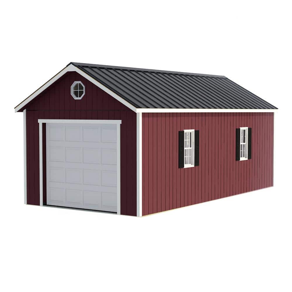 Best Barns Tailored Titan 12 ft. x 24 ft. Wood Garage Kit with High ...