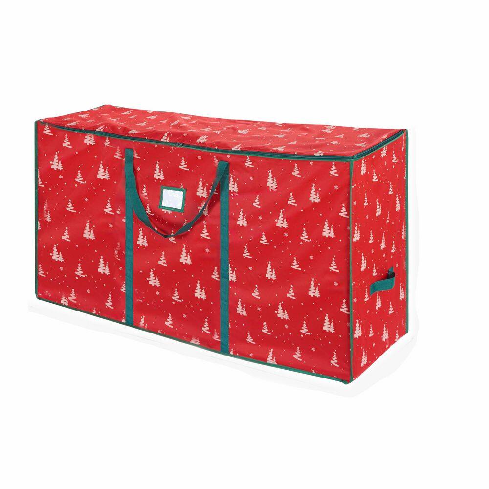 Afoxsos Green and Red Wheeled Waterproof Artificial Tree Storage Bag ...