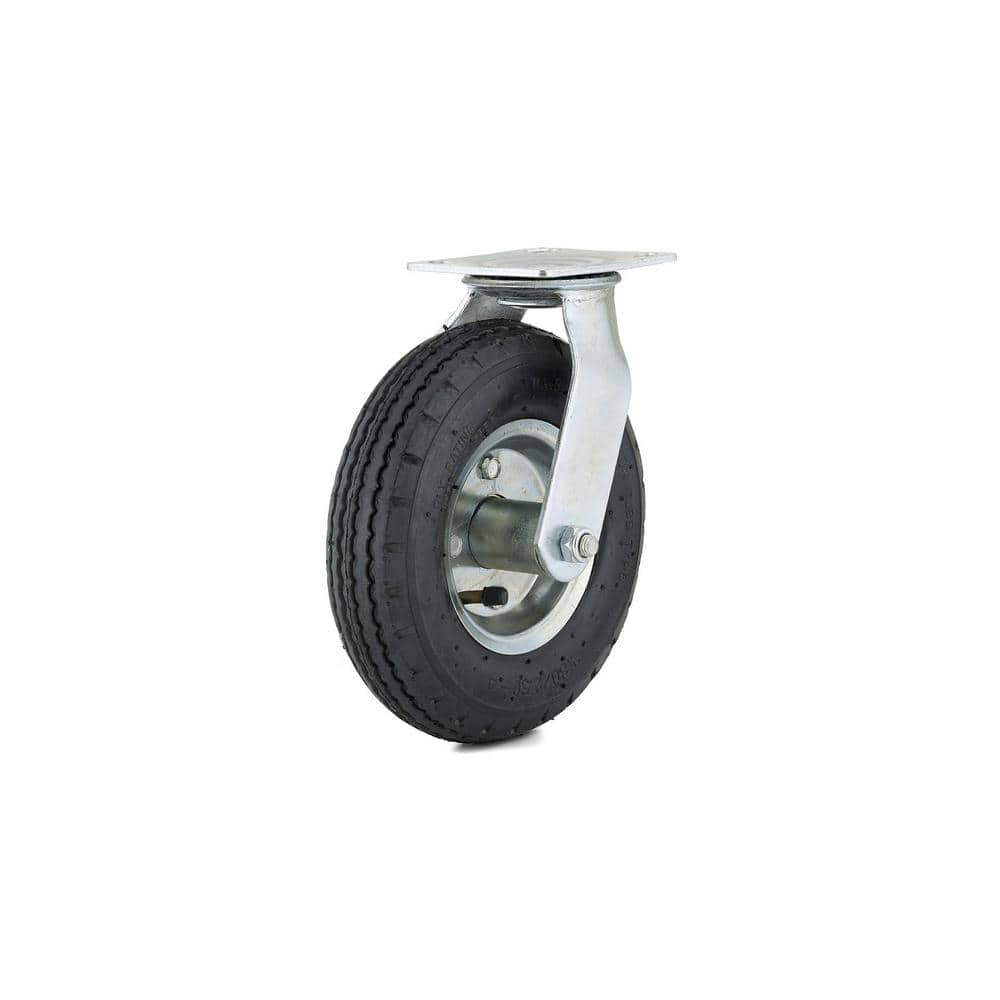 Richelieu Hardware 8 in. (203 mm) Black Non-Braking Swivel Plate Caster ...