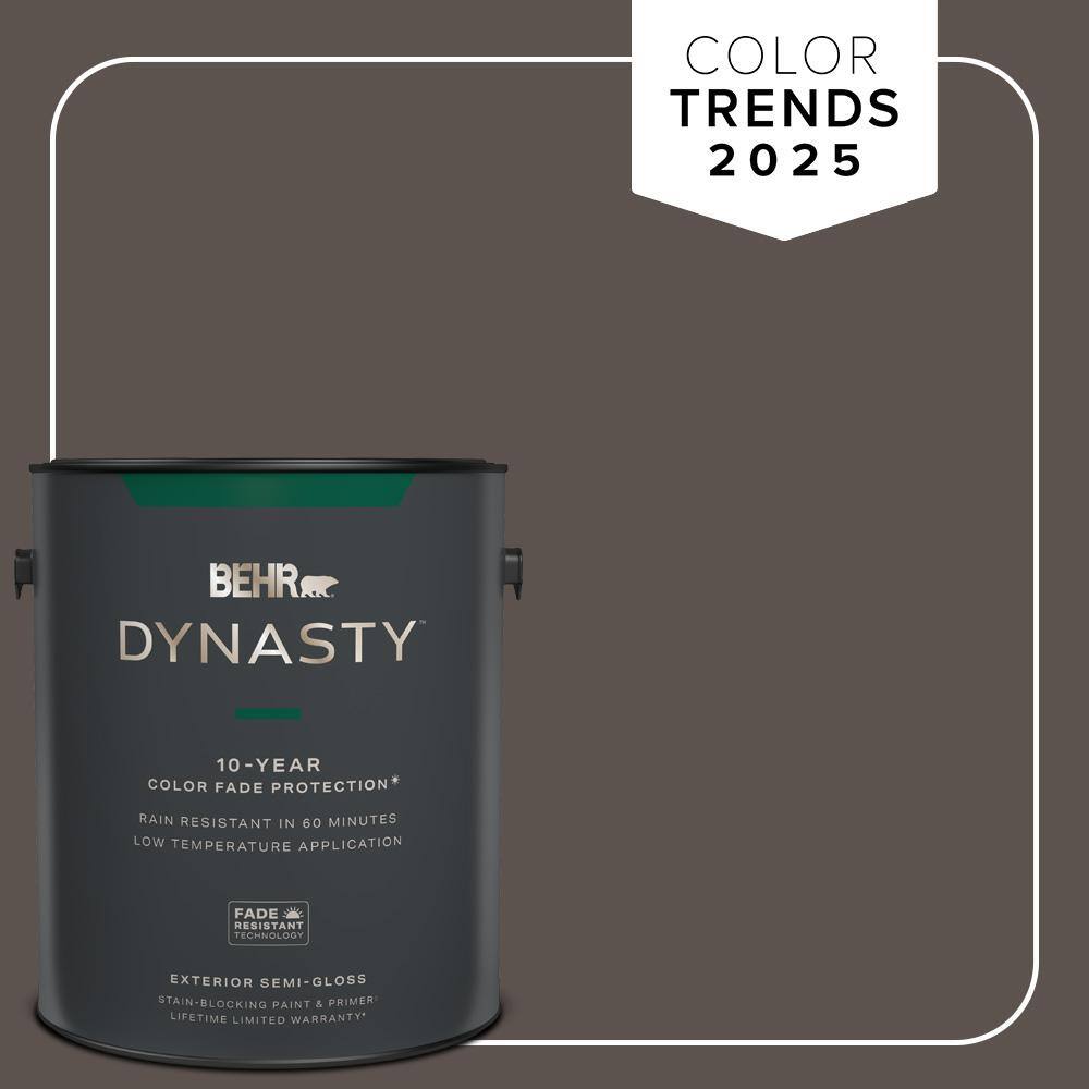 BEHR DYNASTY 1 gal. #MQ2-54 Gardeners Soil Semi-Gloss Exterior Stain ...