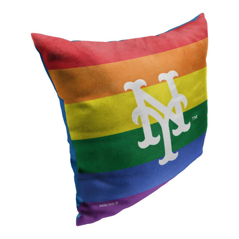 THE NORTHWEST GROUP MLB Mets Pride Series Printed Polyester Throw ...