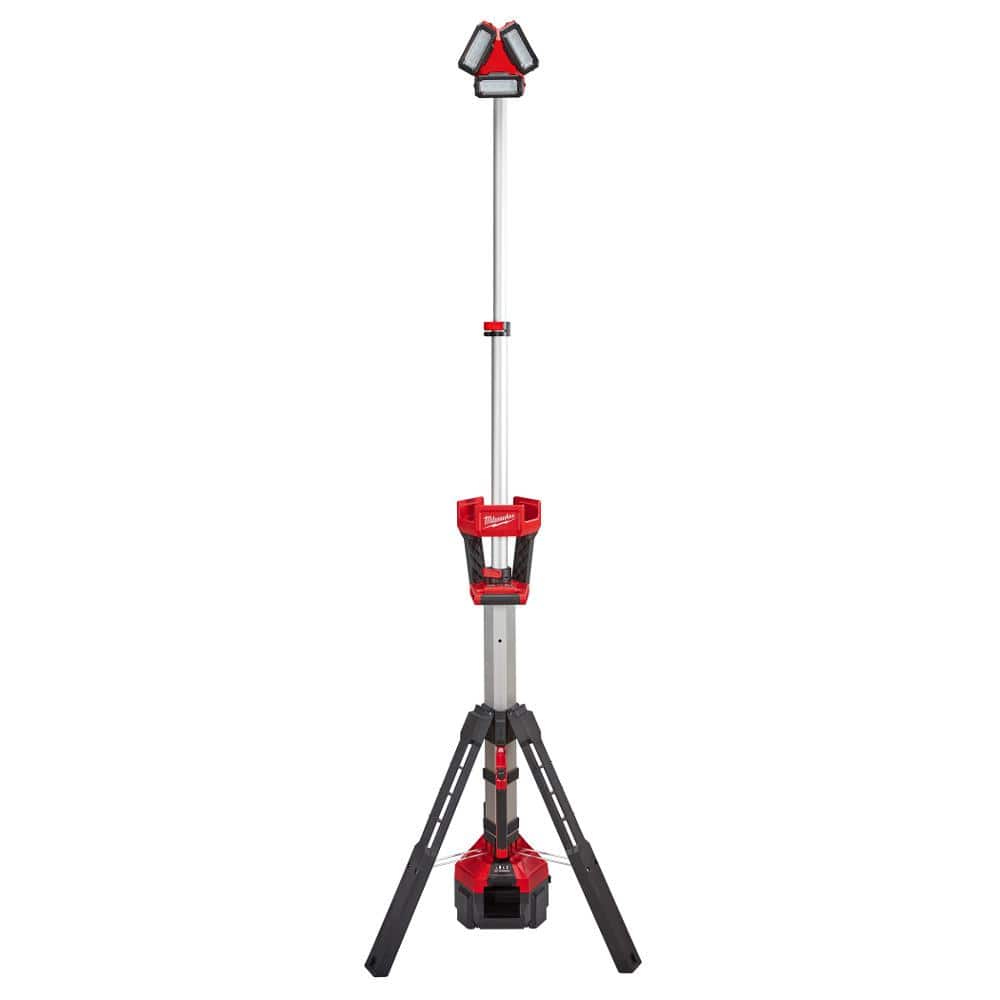 Milwaukee M18 18-Volt Lithium-Ion Cordless 3000-Lumen ROCKET LED Stand ...
