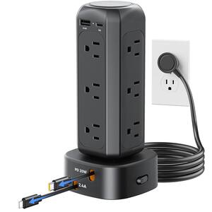 Tripp Lite 10-Outlet Surge Protector TLP1008TELTV - The Home Depot