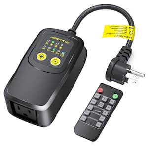 Vrbgify Waterproof Outdoor Dimmer Switch for String Lights, 1000W Max ...