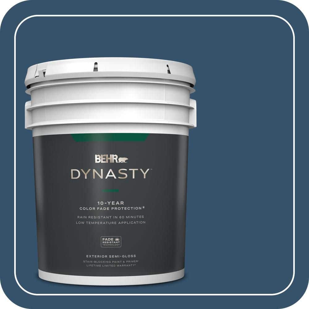 BEHR DYNASTY 5 gal. #MQ5-58 Velvet Rope Semi-Gloss Exterior Stain ...