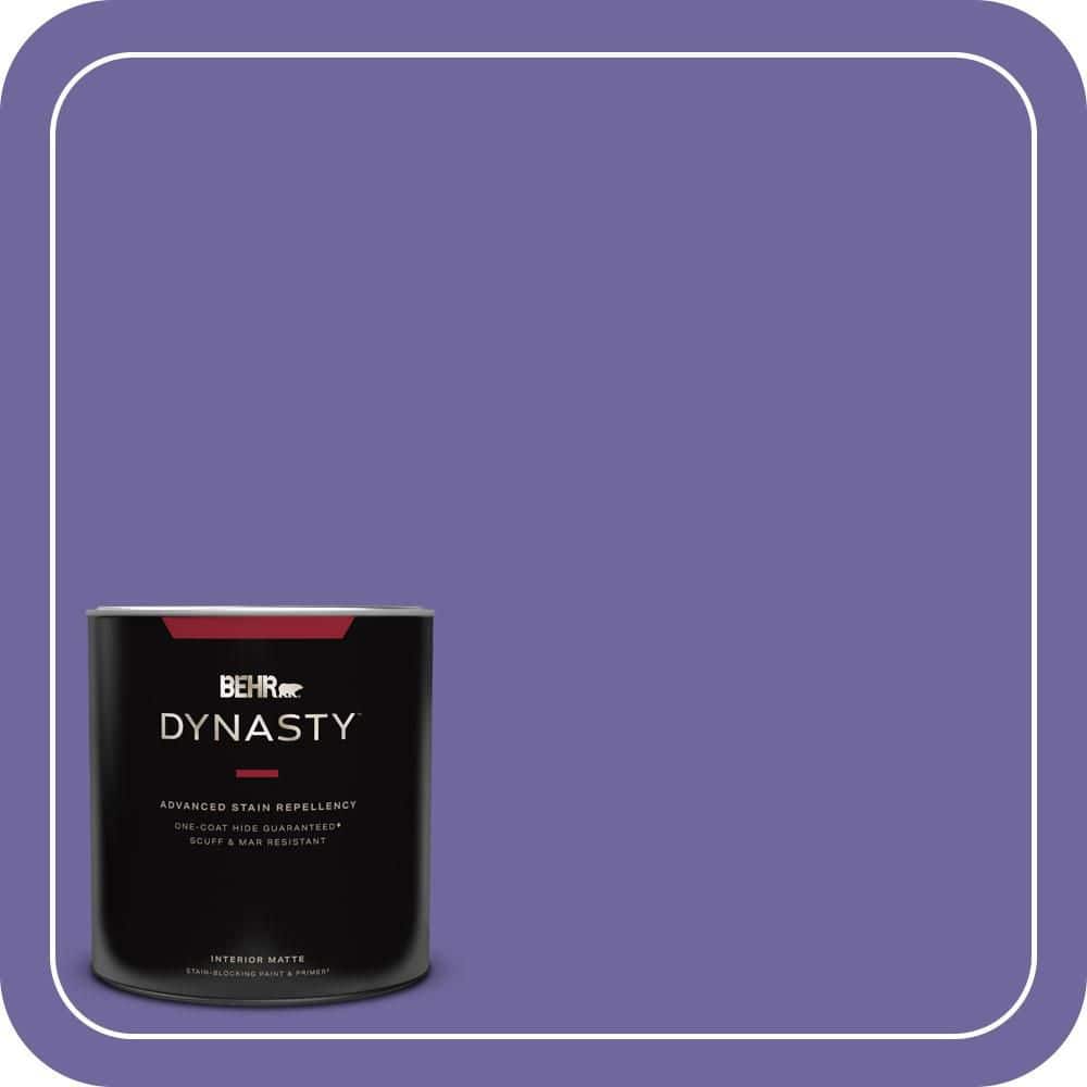 BEHR DYNASTY 1 qt. #630B-7 Pandora Matte Interior Stain-Blocking Paint ...