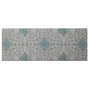 J&V TEXTILES Rustic Medallion Rust 20 in. x 39 in. Anti-Fatigue Kitchen ...