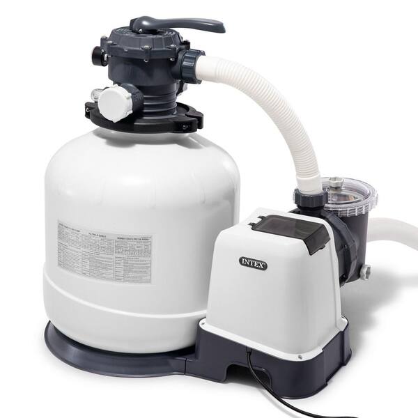 Intex 3000 GPH Above Ground Pool Sand Filter Pump with 1.5 in. Pump Hose 2 Pack 26651EG 2 x 29060E The Home Depot