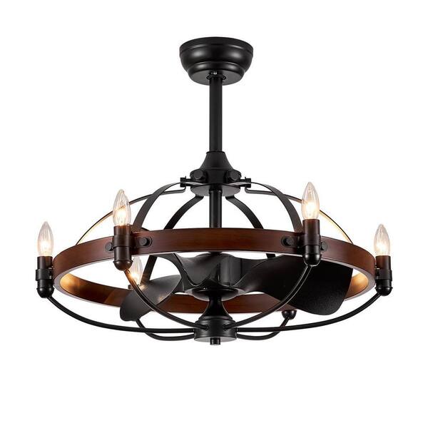 WDETR 27 in. Farmhouse Indoor Vintage Cage Ceiling Fan with Light ...