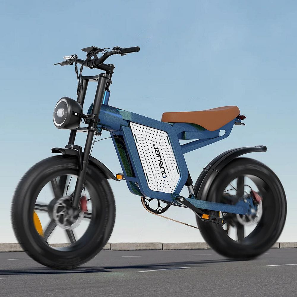 Zeus & Ruta 20 in. 750-Watt Folding Electric Bike Fat Tire 48-Volt 16 ...