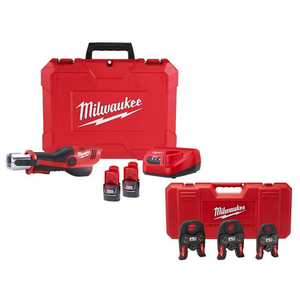 Milwaukee M12 12-Volt Lithium-Ion Force Logic Cordless Press Tool with ...