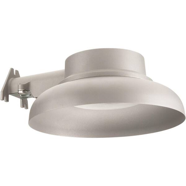 Lithonia Lighting OLAL LED Gray Outdoor Integrated LED 4000K Area Light with Dusk to Dawn ...