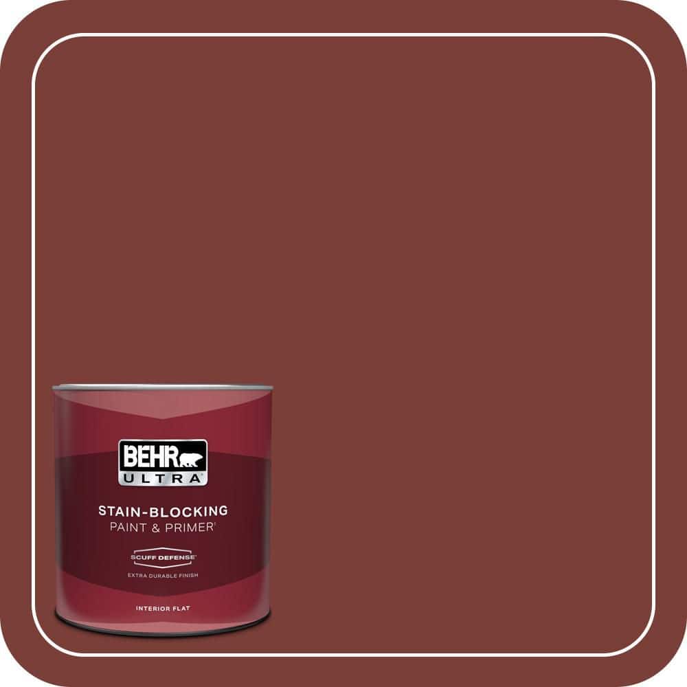 BEHR ULTRA 1 qt. #PPU2-02 Red Pepper Extra Durable Flat Interior Paint ...