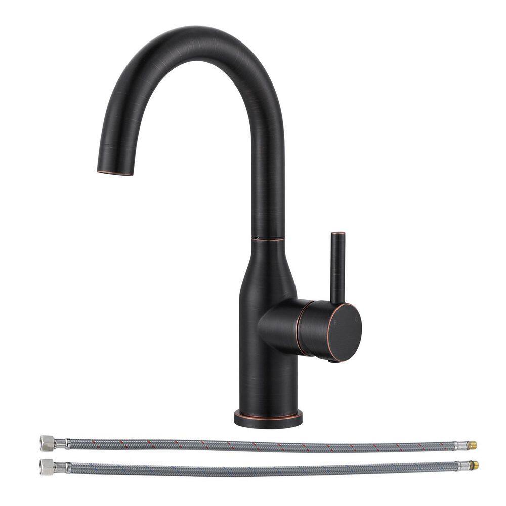 AVITAS Deck Mount Single Handle Single Hole Bar Faucet with 360° Swivel ...
