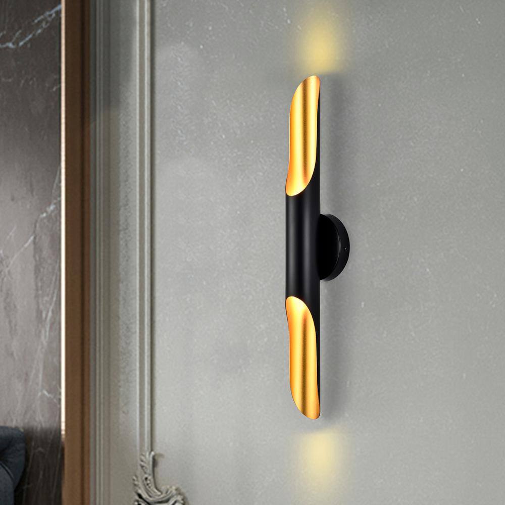 Warehouse of Tiffany Jordona 3 in. 2-Light Indoor Matte Black and Matte ...