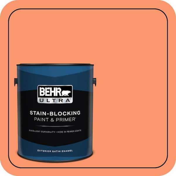 BEHR ULTRA 1 gal. #220B-5 Autumn Arrival Satin Enamel Exterior Paint ...