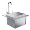 Sunstone Premium Drop In Sink with Hot and Cold Water Faucet and ...