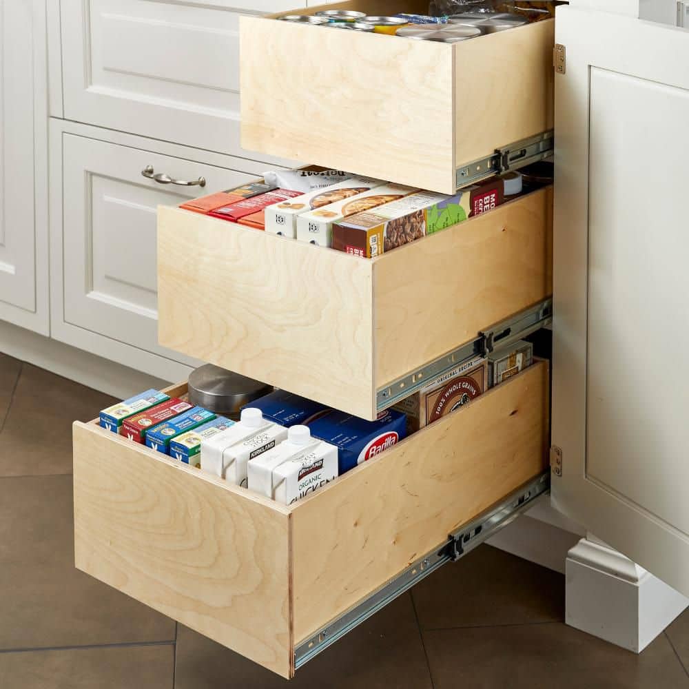 Slide-A-Shelf Made-to-Fit Customizable 8 in. Box Slide-Out Shelf - The ...