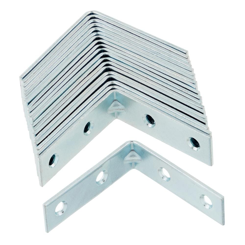 Everbilt 2 in. Zinc-Plated Corner Brace (20-Pack) 40915 - The Home Depot