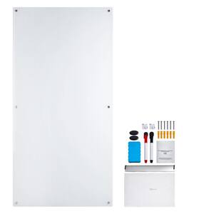 VEVOR Rolling Magnetic Whiteboard, Double-sided Mobile Whiteboard 48 in ...