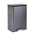 StyleWell SW 13 gal. Stainless Steel Step-On Trash Can D-Shaped STY-SOT ...