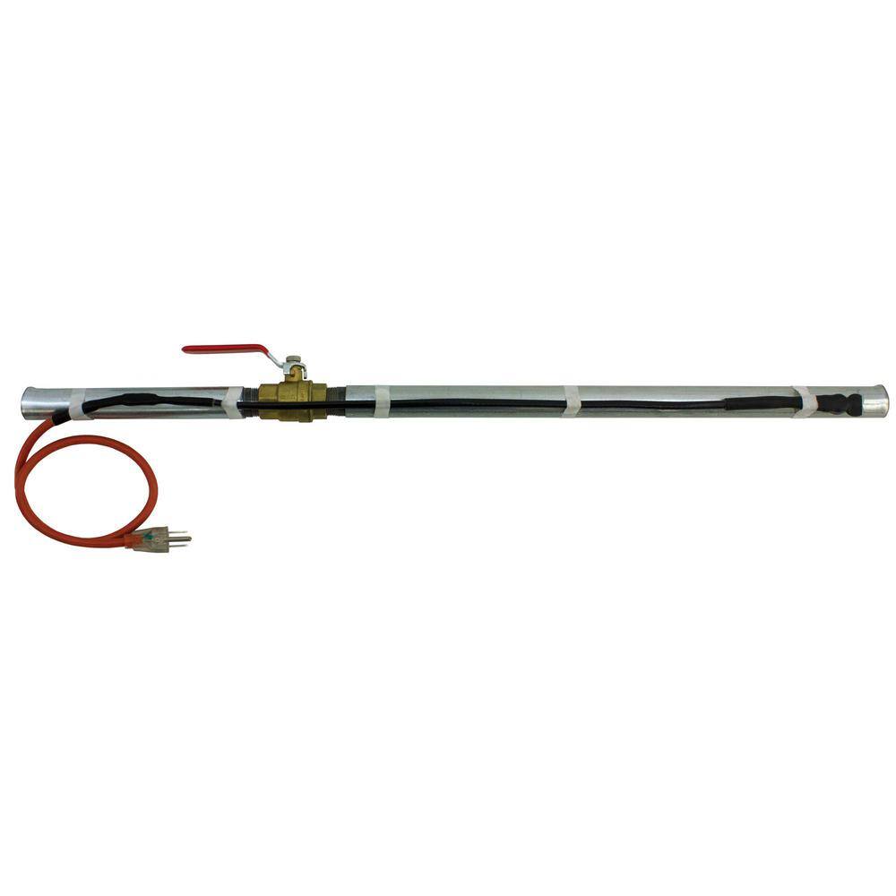 KING 120-Volt 15 ft. Constant Wattage Pipe Trace Cable with Stat and ...