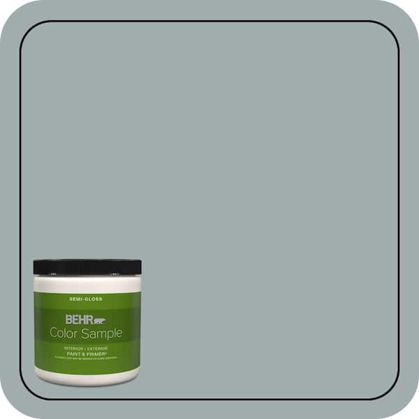 BEHR PREMIUM PLUS 8 oz. #QE-52 Portsmouth Bay Semi-Gloss Interior ...