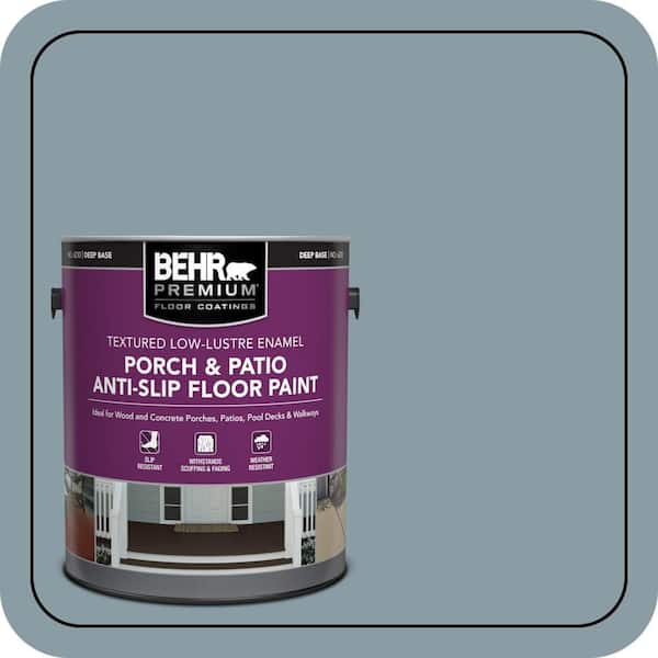 BEHR PREMIUM 1 gal. #540F-4 Shale Gray Textured Low-Lustre Enamel ...