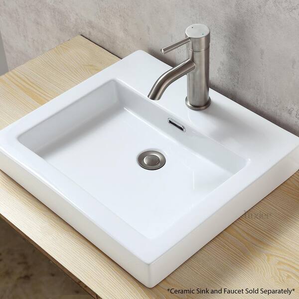 Bathroom Sink Faucet With Push And Seal Drain - Artcomcrea