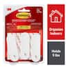 Command 5 lb. Large White Wire Hook Value Pack (3 Hooks, 8 Strips) 17069-3ES - The Home Depot