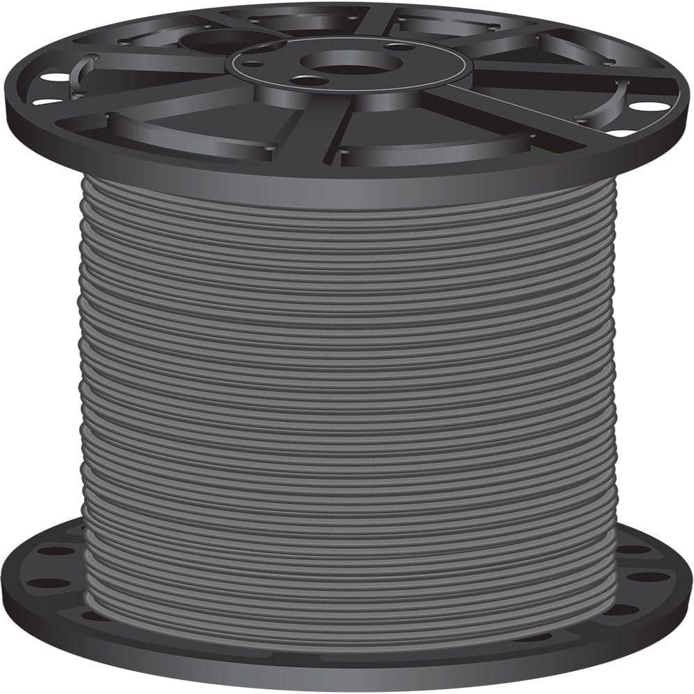 Southwire 2,500 ft. 8 Gray Stranded CU SIMpull THHN Wire 23850101 - The ...
