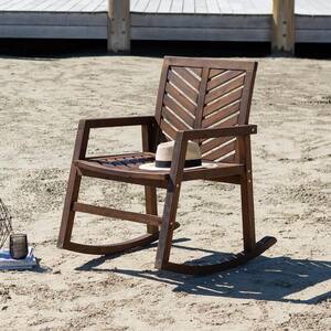 Leigh Country Char-Log Wood Outdoor Rocking Chair TX 93860