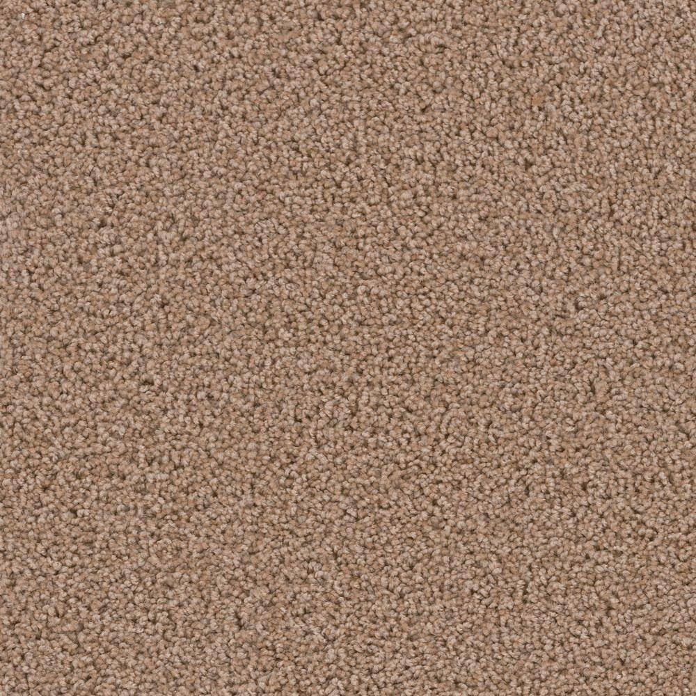 TrafficMaster Happy Chance - Winner - Beige 30 oz. SD Polyester Texture ...