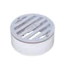 NDS 3 in. Round Grate with PVC Collar, Chrome 915SC - The Home Depot