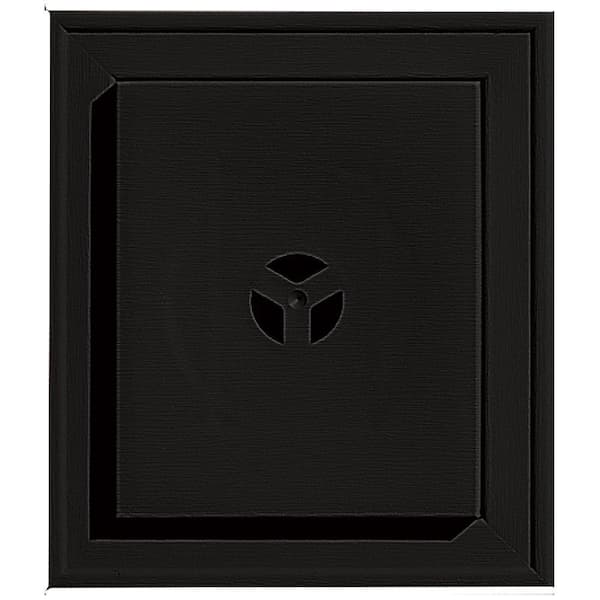 Builders Edge Square Mounting Block #002 Black 130110002002 - The Home ...