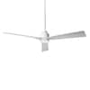 WAC Lighting Clean 52 in. Indoor/Outdoor Matte White 3-Blade Smart ...