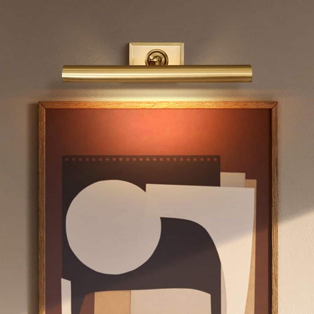 YUYI 18 in. 2-Light Gold Wall Sconce, Picture Lights for Wall, Modern ...