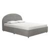 Mr. Kate Moon Light Gray Velvet Upholstered Full Size Bed with Storage ...