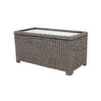 Hampton Bay Laguna Point Brown Wicker Coffee Table